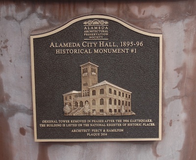 City Monument #1 – Alameda Architectural Preservation Society