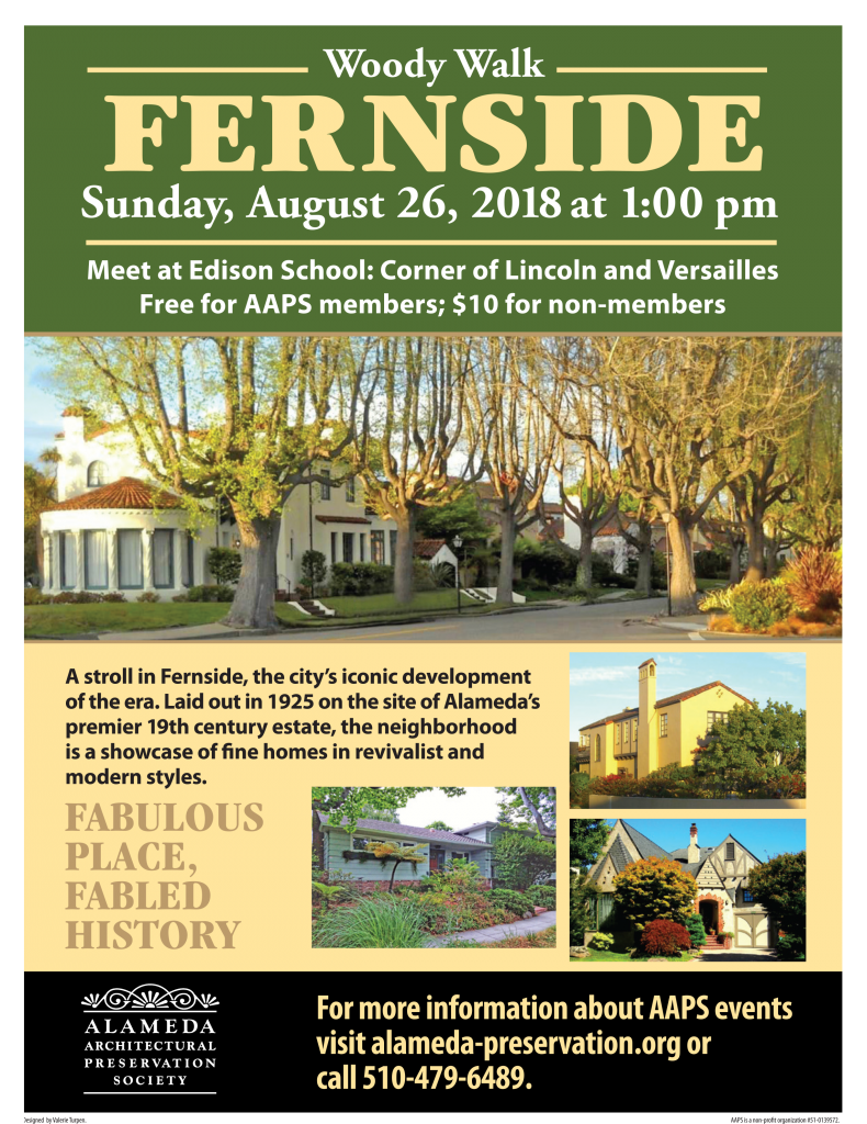 FERNSIDE: Fabulous Place, Fabled History (A Woody Walk) – Alameda ...